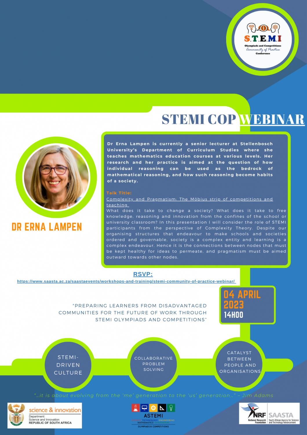 STEMI Community of Practice Webinar – Educators Engagement – SAASTA