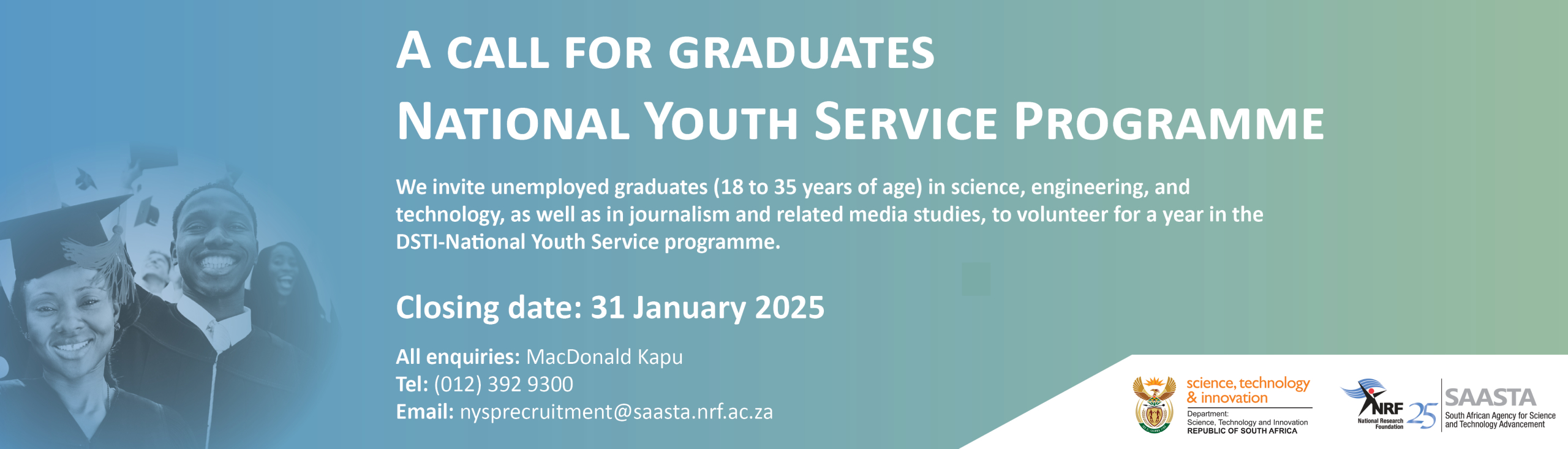 SAASTA – South African Agency for Science and Technology Advancement ...